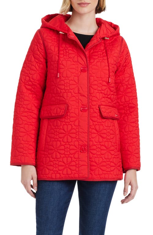 KATE SPADE NEW YORK Kate Spade New York Spade Floral Quilted A-Line Jacket